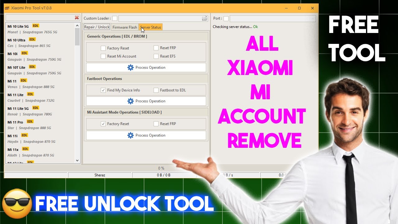 😍 Xiaomi Pro Tool - All Xiaomi Mi Account Remove 2024 | Mi Account ...