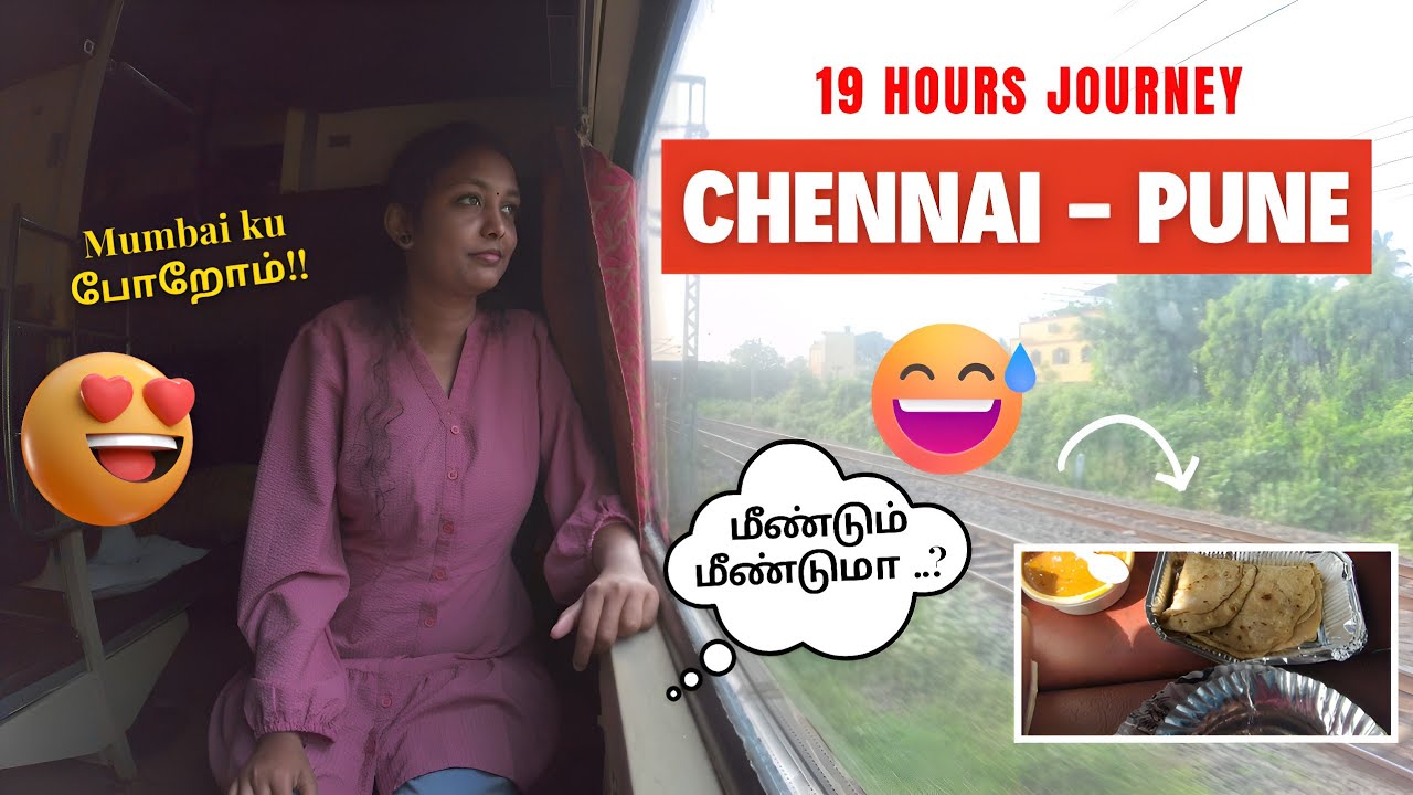 🚂22158 MUMBAI CSMT SF MAIL EXPRESS TRAIN VLOG..!!! Chennai To Pune ...