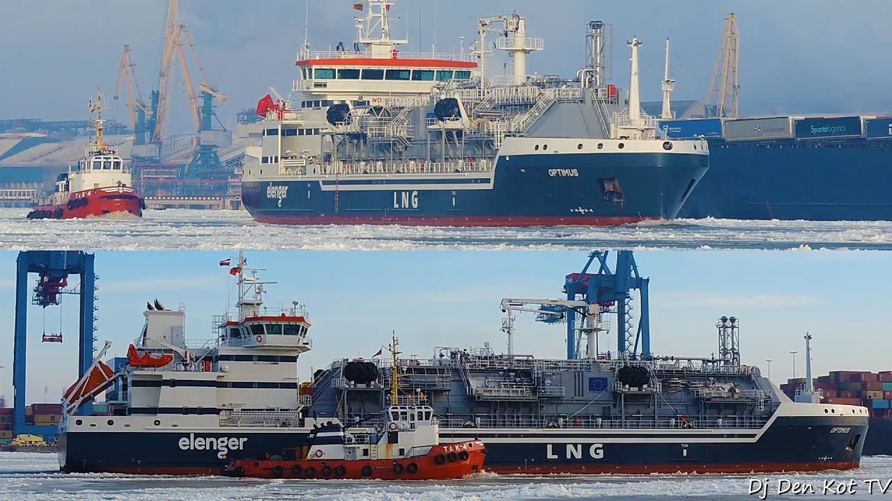 Optimus (LNG Tanker) arriving in Klaipeda Port - YouTube