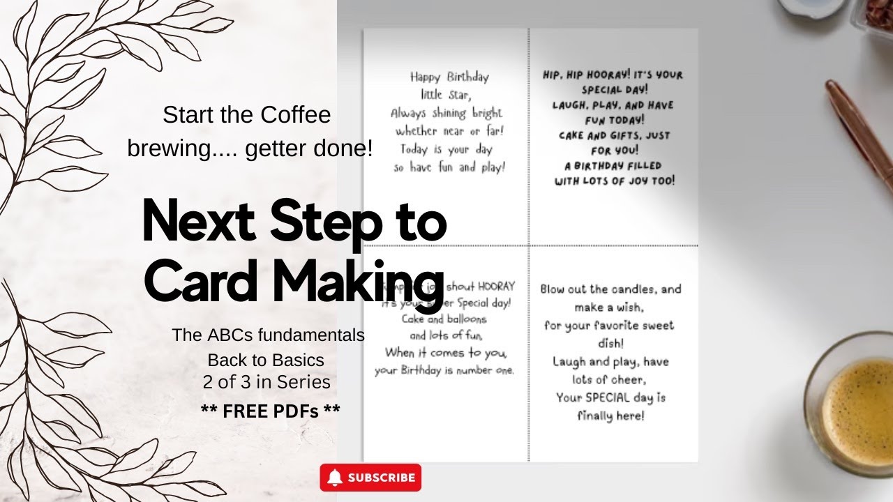 Step by Step Card Making Series 2 of 3 - Tutorial and Project Share ...