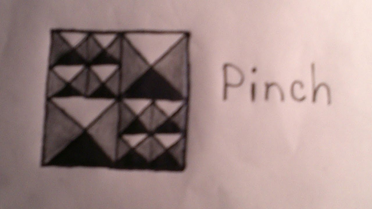 Zentangle Pattern "Pinch" - YouTube