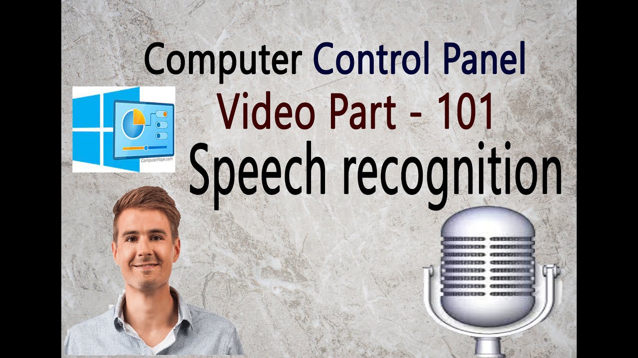 speech recognition | speech recognition option | control panel part ...