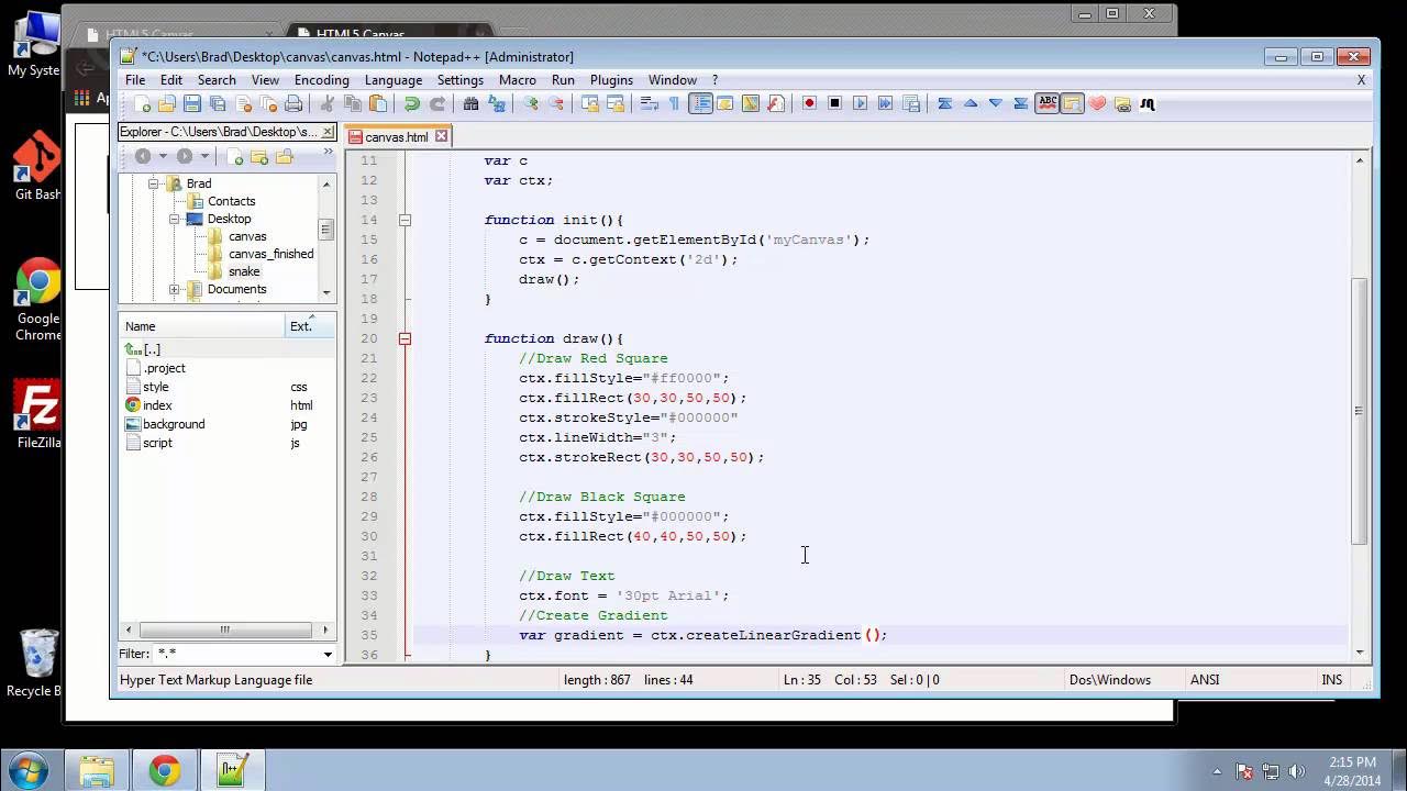 Learn HTML5 Snake Game from Scratch - Part 2 - YouTube