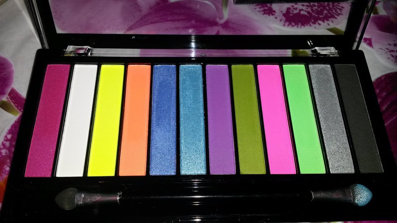 Palette acid brights makeup revolution - YouTube