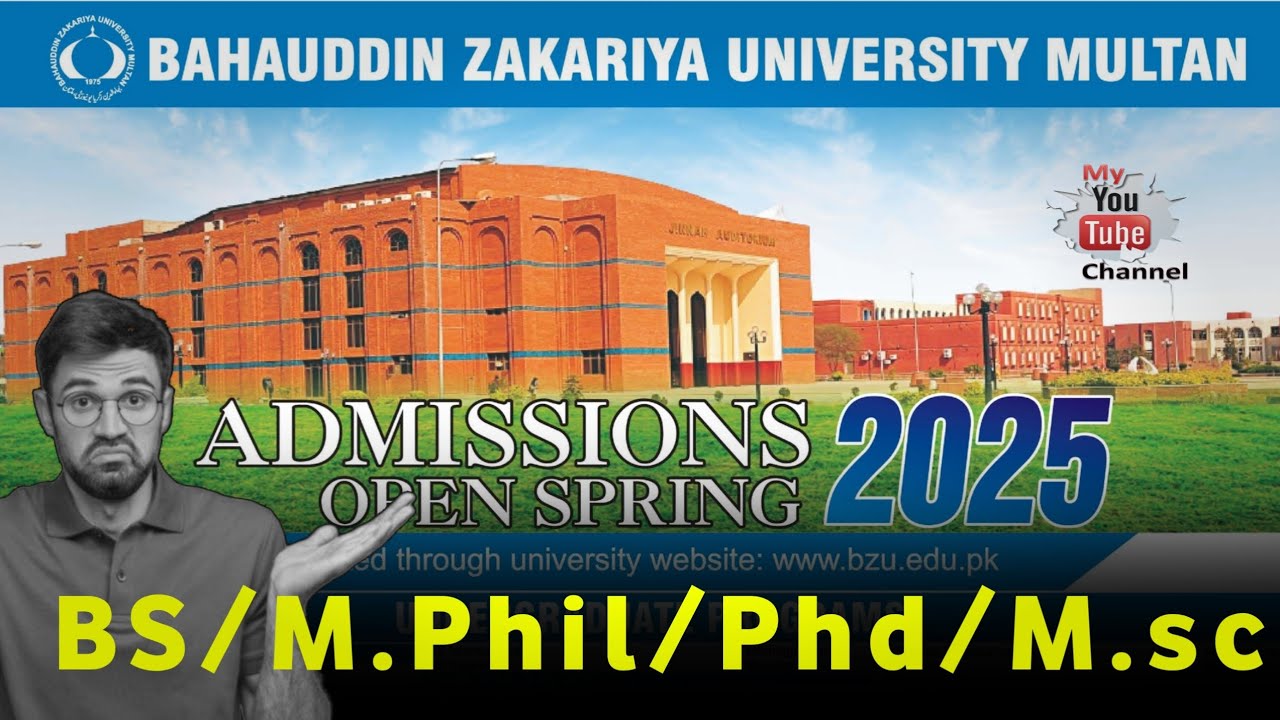 BZU Multan Admissions Spring 2025: Complete Details - YouTube
