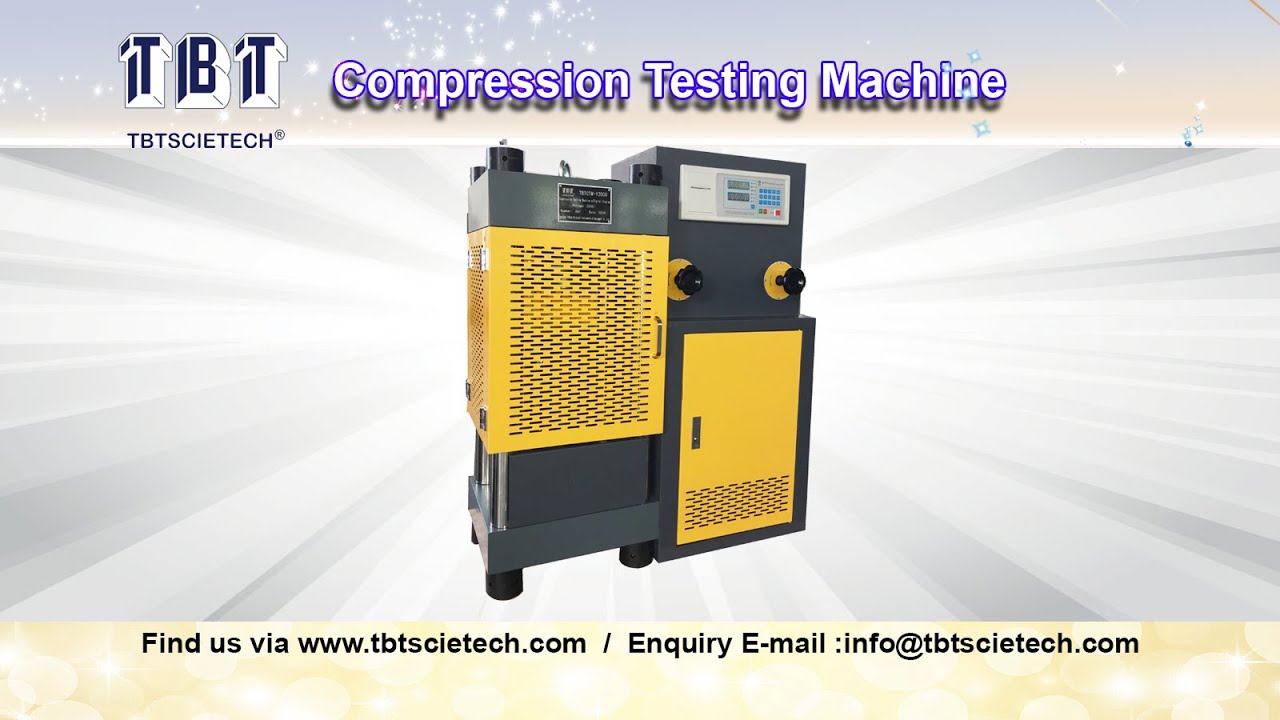 TBTCTM-Y2000 Compression Testing Machine - YouTube