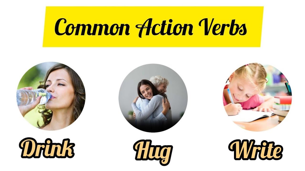 Common Action Verbs | Vocabulary in English | Action Verbs in English ...