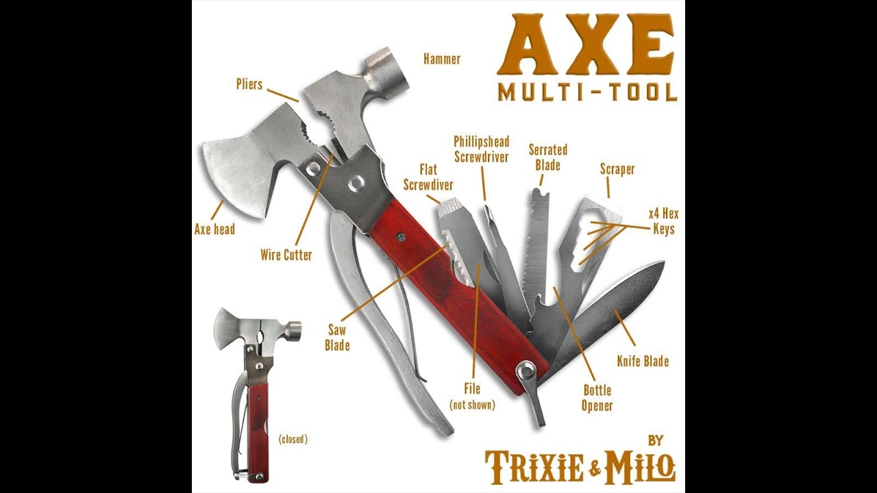 Full review of the Trixie & Milo Axe Multitool - YouTube