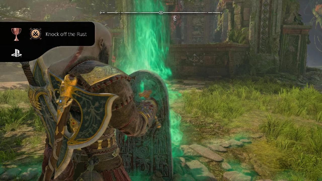 God of War Ragnarök Knock Off The Rust Trophy Unlocked - YouTube