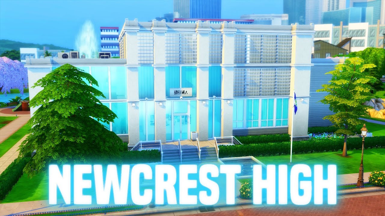 Sims 4 High School Build 🎓 - YouTube