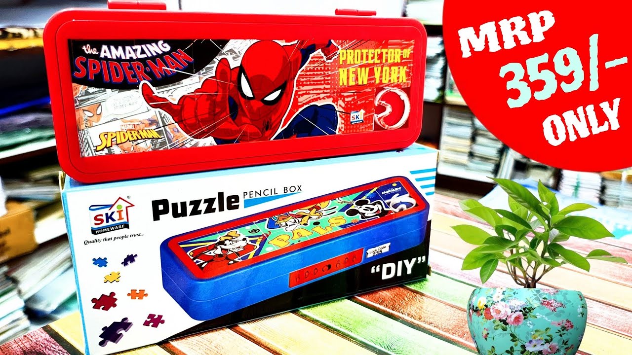 Puzzle Pencil Box With Password 😍 MRP ₹359/- Only #stationaryhub # ...