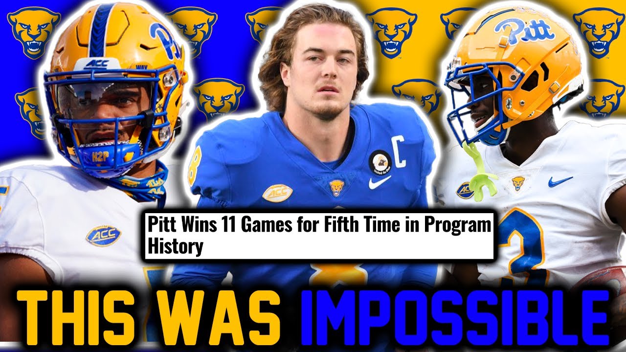 PITT FOOTBALL Made HISTORY in 2021... How Did They Do It? - YouTube