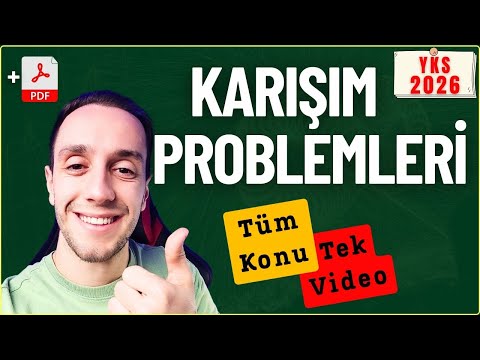Karışım Problemleri Tek Video | TYT AYT Matematik Bitiriyoruz | YKS 2026 | Gökhan Hoca