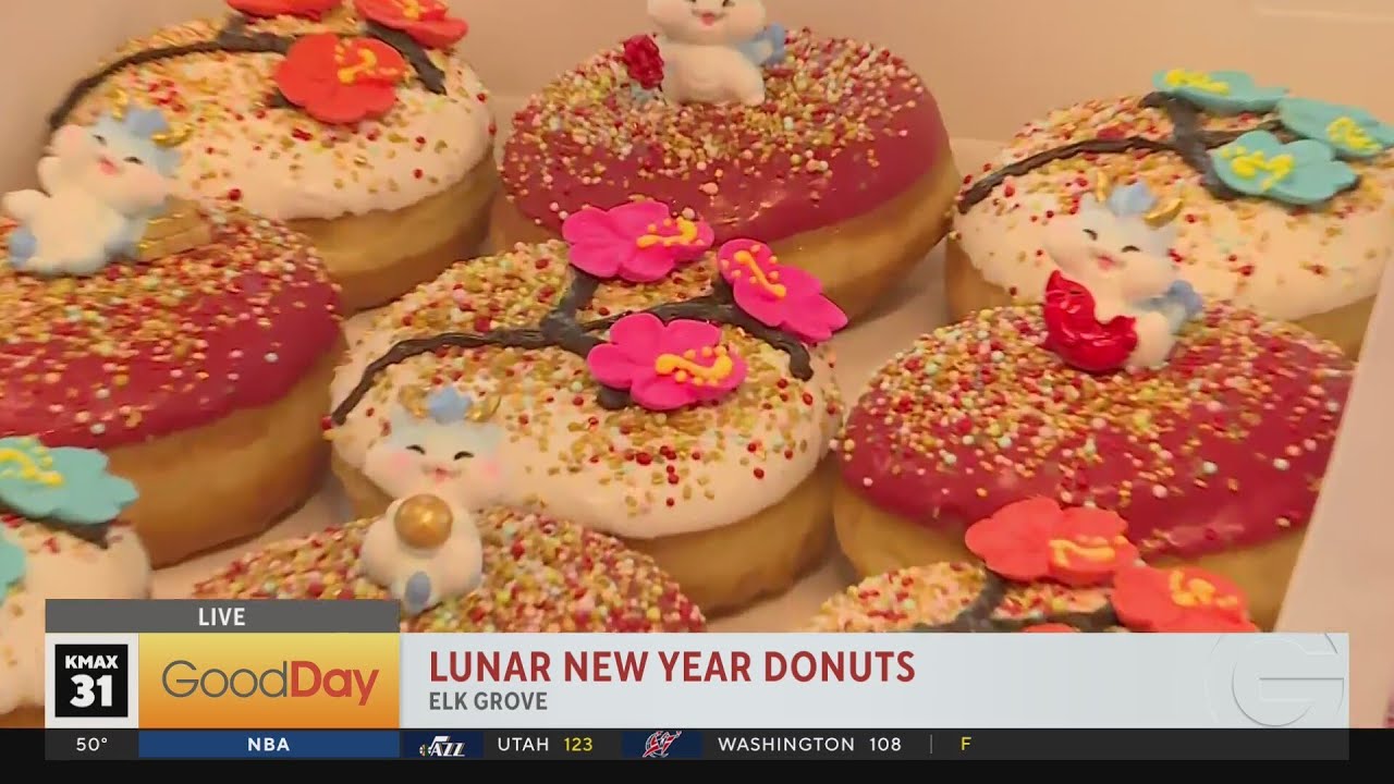 Lunar New Year donuts at Elk Grove Donuts - YouTube