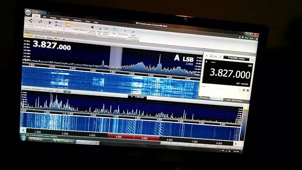 Ftdx3000 and SDR-console - YouTube