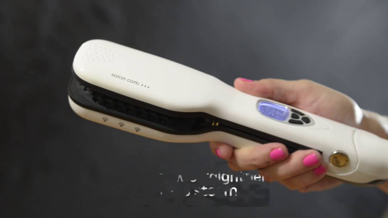 Find out how a steam comb straightener works! ;) - YouTube