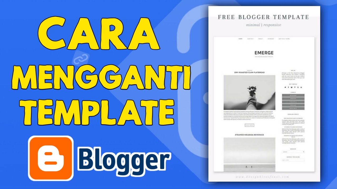 Cara Mengganti Tema / Template Blogger Dengan Mudah GERATIS - YouTube