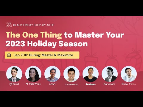 Black Friday Step-by-Step: One Thing to Master Your 2023 Holiday Season ...