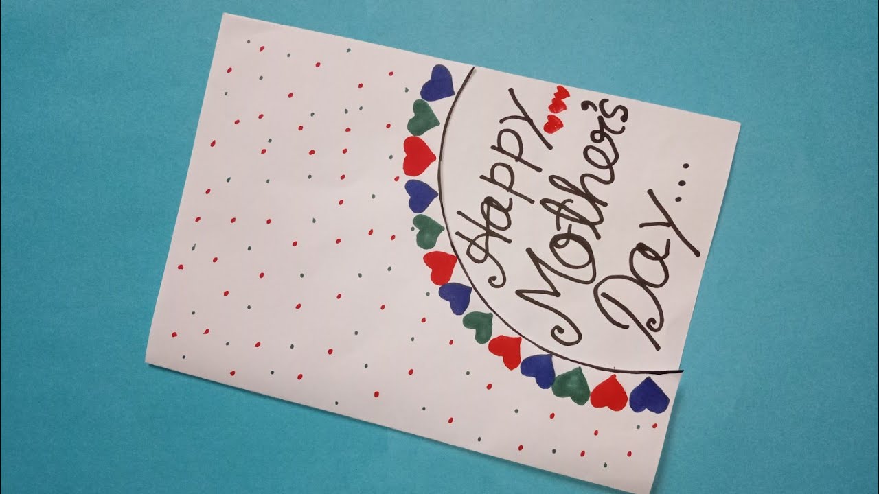 Very Easy Mother's Day Greeting Card Idea|Easy Mother's Day Card|Simple ...