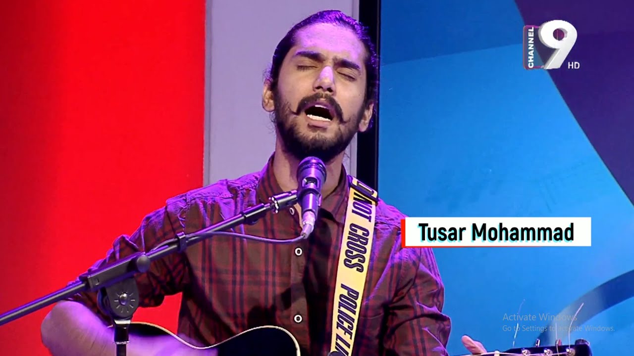 Alpona (আলপনা রঙে এঁকেছি) | Live Perform | Channel 9 | Tusar Mohammad | Tanim - YouTube