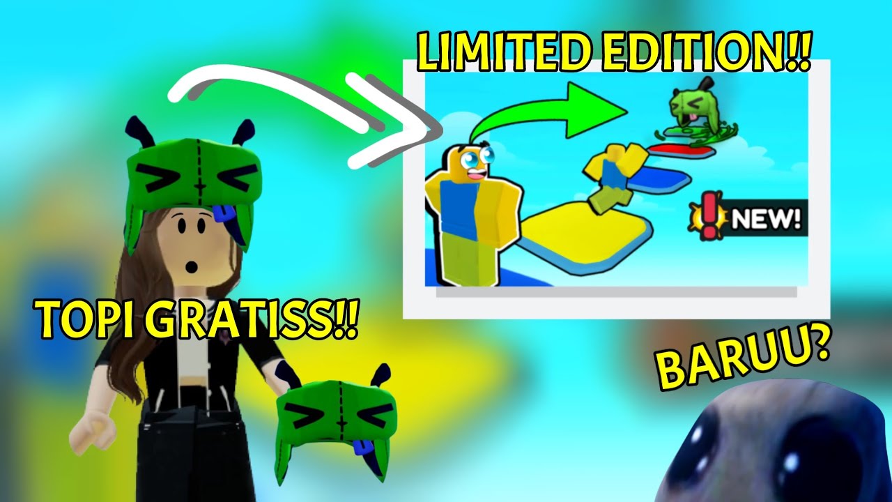 [FREE UGC!] TOPI IJO di Roblox | LIMITED EDITION!! - YouTube