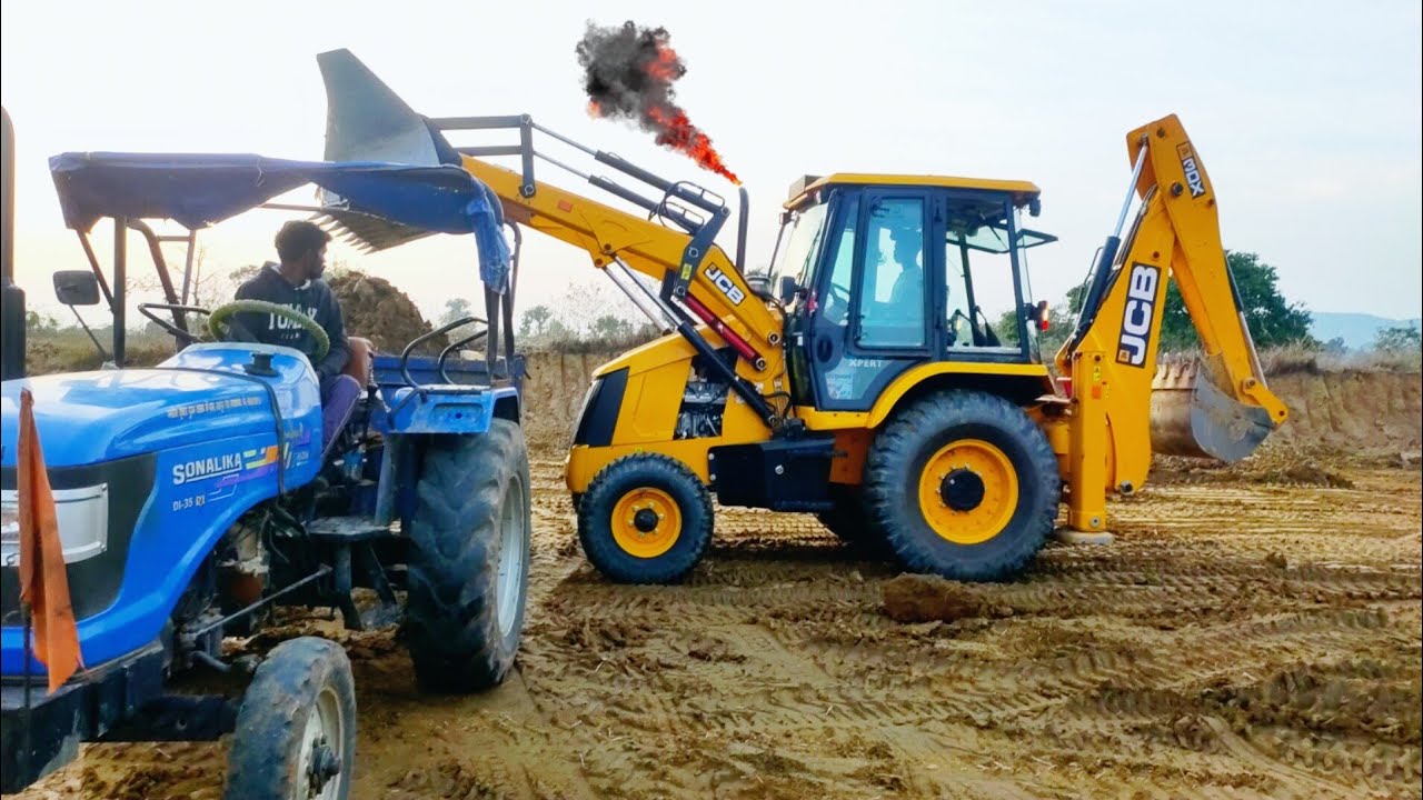 3DX JCB Backhoes Making New Farm 🌴 Making Farm 3DX JCB Backhoes Loader Video 🌴3DX JCB Working ...