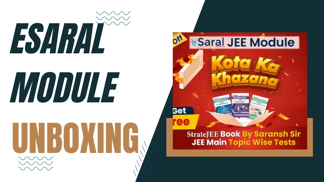Esaral module unboxing. Module for iitjee#newvideo #esaral_learning #pw ...