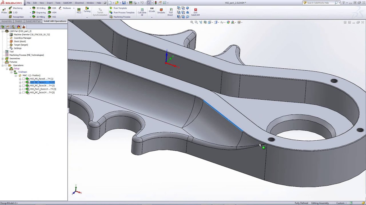 SolidCAM Modules Overview: HSS - Part 2 - YouTube