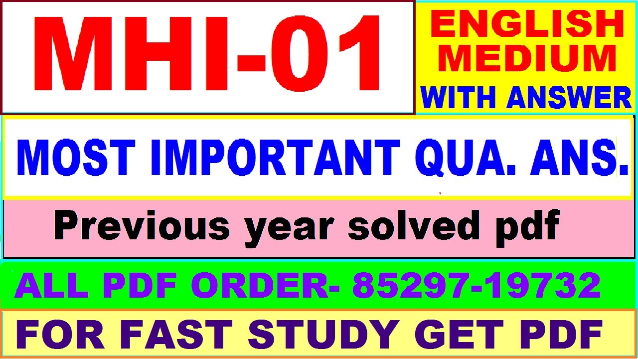 mhi 01 important questions ans / mhi 1 previous year question paper in ...
