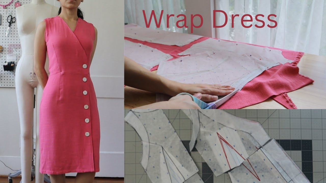 Wrap Dress Pattern Tutorial - YouTube