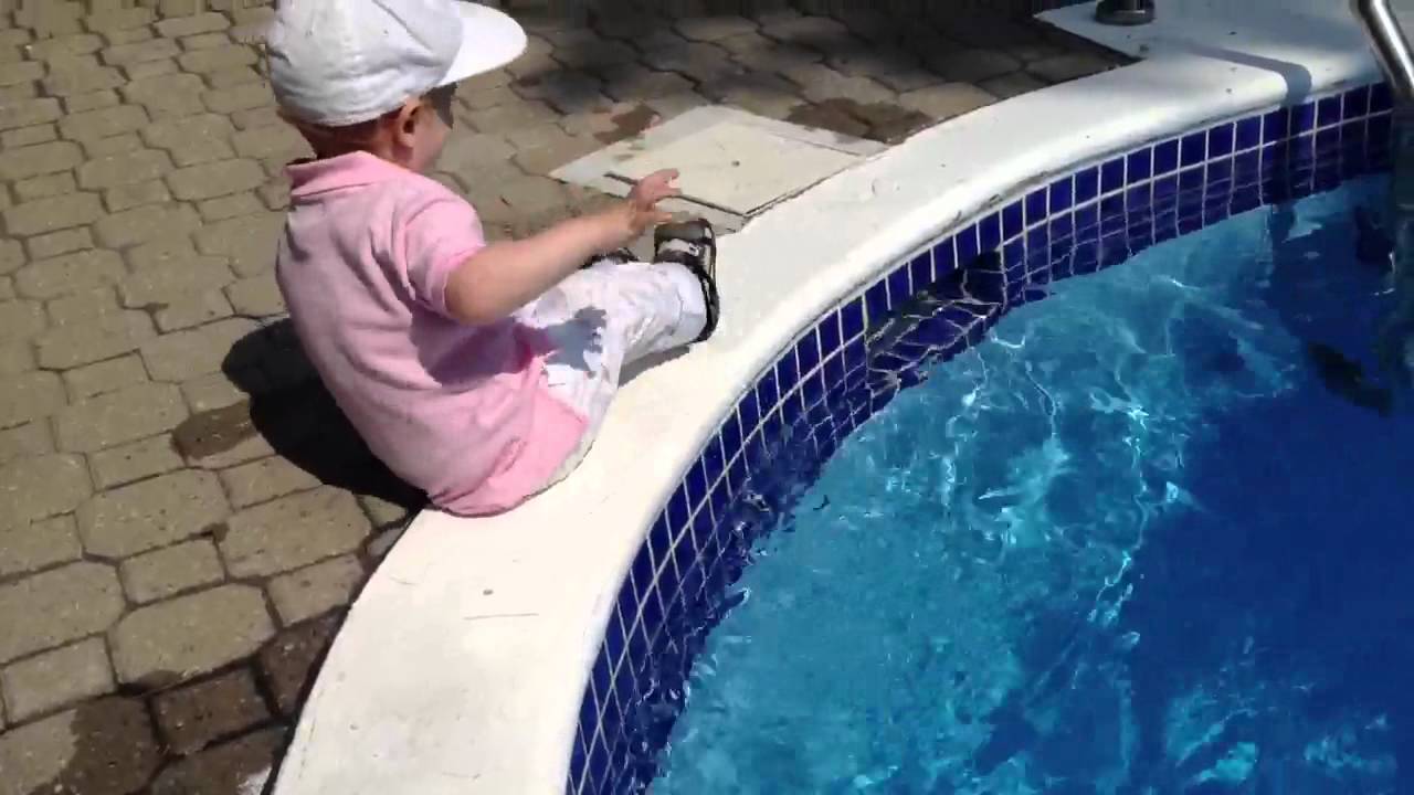 Charlie by the pool - YouTube