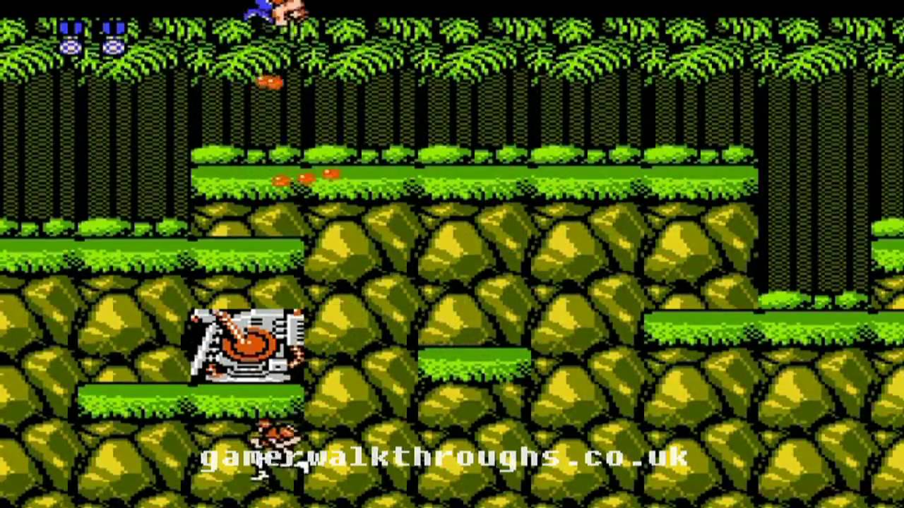 Contra (NES) walkthrough - Jungle - YouTube
