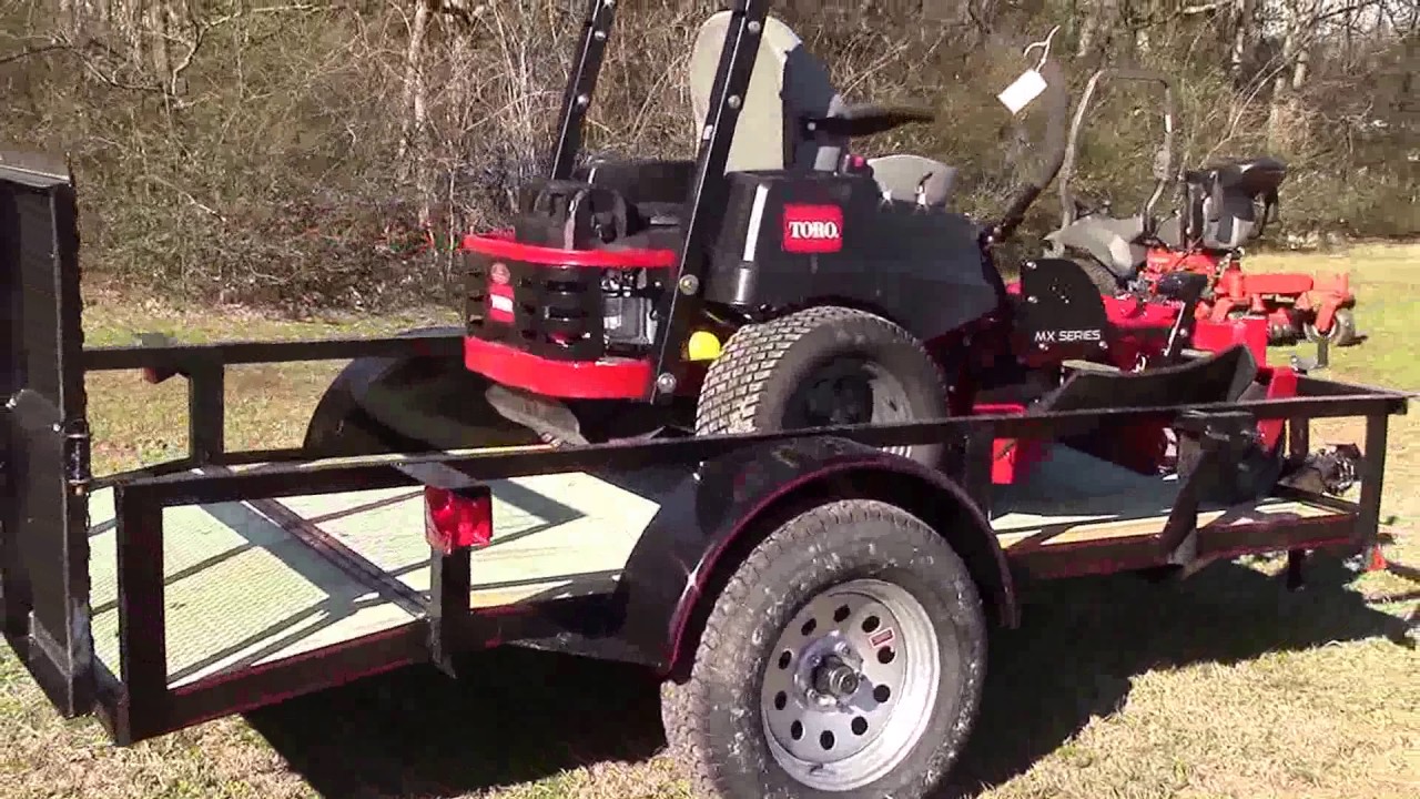 Toro MX4800 74891 Utility Trailer Echo Package Deal Review - YouTube