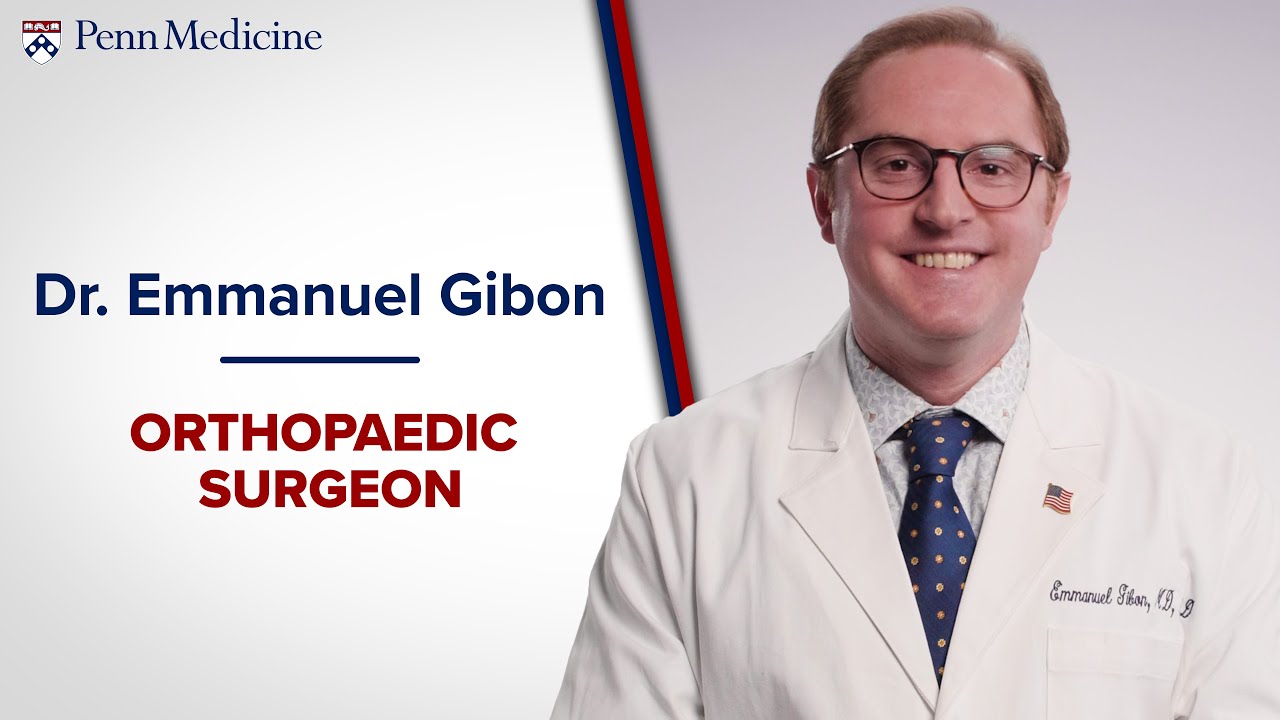 Meet Dr. Emmanuel Gibon – Orthopaedic Surgeon - YouTube