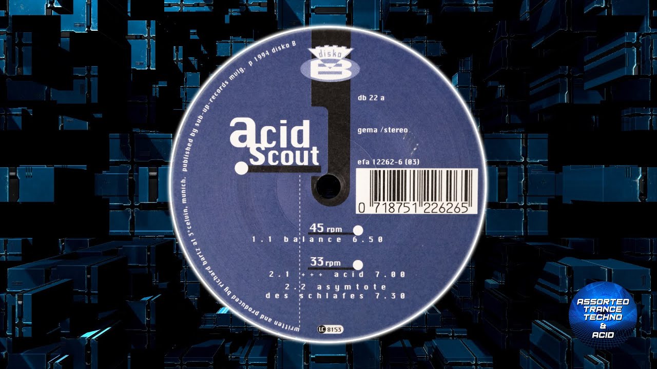 [Acid Techno] Acid Scout - +++ Acid [Disco B] 1994 - YouTube