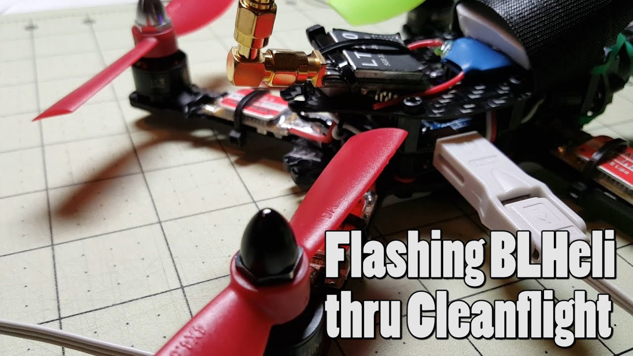 Flashing BLHeli thru Cleanflight - YouTube