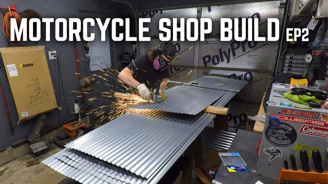 Building My Ultimate Motorcycle Shop! - EP2 - YouTube