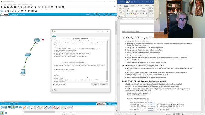 Lab Configure Dhcpv6 Variation In Packet Tracer 45 Off