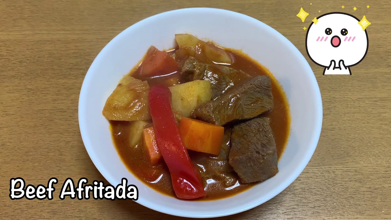 Cooking for Dinner | How to cook Beef Afritada | 牛肉トマト煮込み | - YouTube
