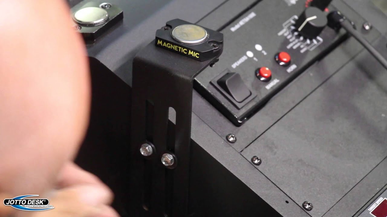 Magnetic Mic and Mounting Plate for Public Safety Vehicles - YouTube