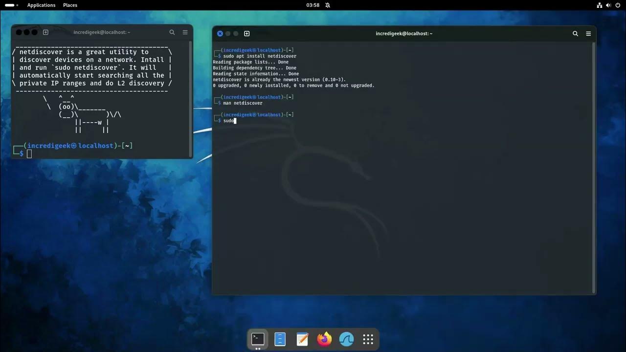Network Discovery in Kali Linux with netdiscover - YouTube