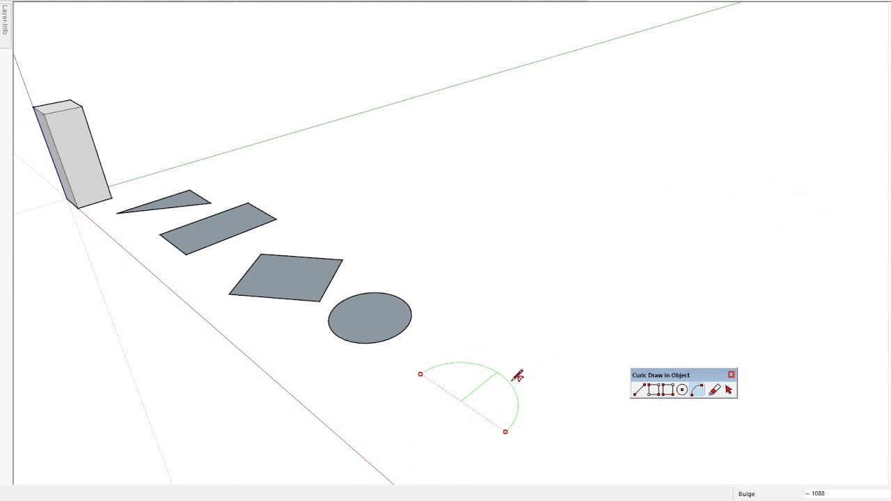 Curic Draw In Object: 2D/3D - YouTube