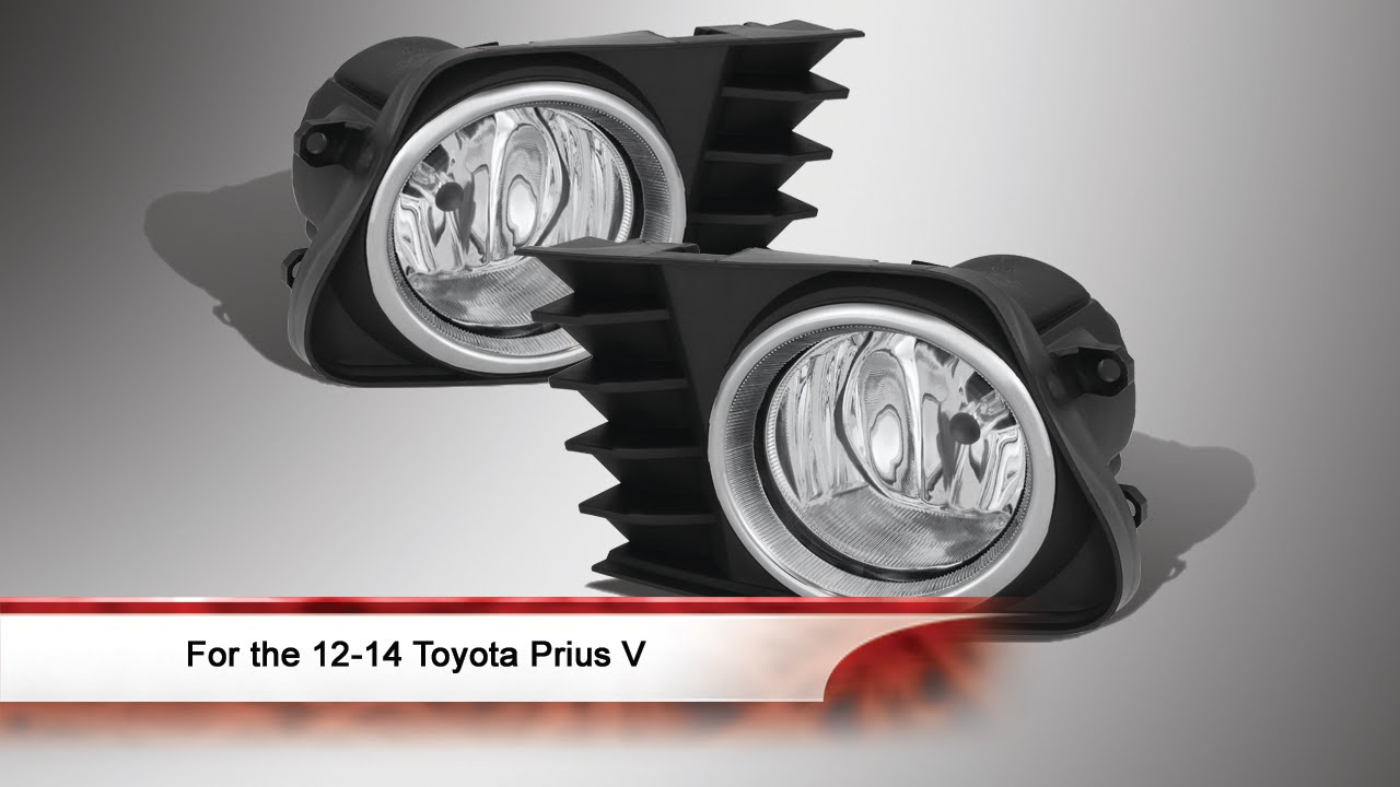 2012-2014 Toyota Prius V Fog Lights with Switch - YouTube
