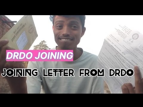 joining letter from DRDO - YouTube