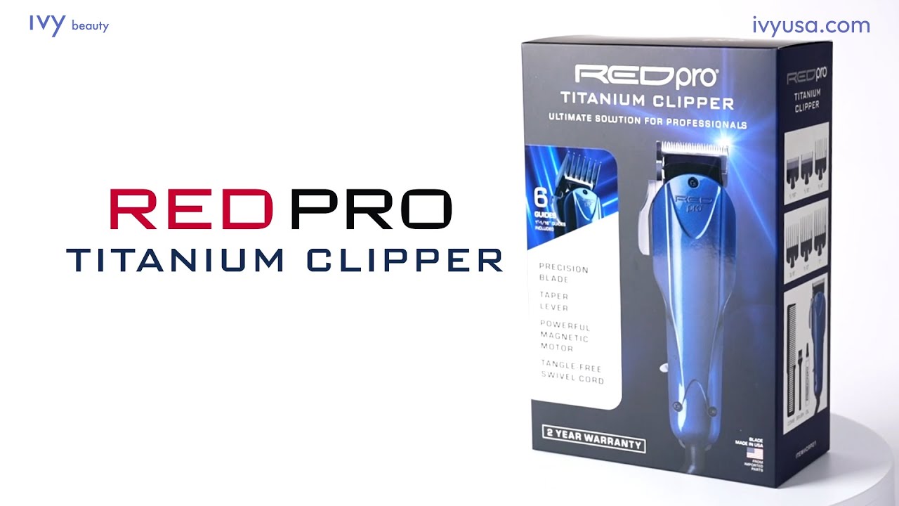 Red Pro Titanium Clipper _ Ultimate Solution for Professionals - YouTube