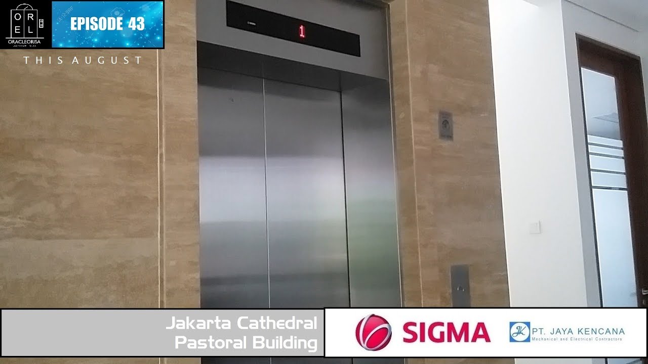 New Sigma Elevator at Jakarta Cathedral Pastoral Building - YouTube