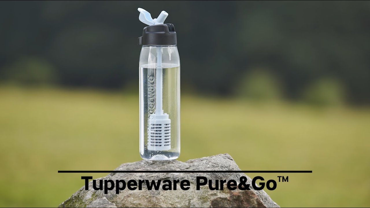 Tupperware Pure&Go Water Filter Bottle - YouTube