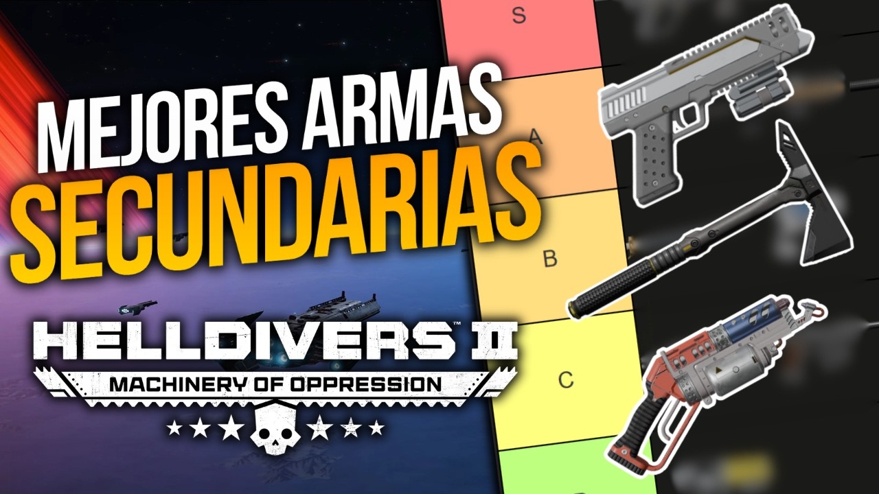 Mejores ARMAS Secundarias de Helldivers 2 Ahora Mismo! Tierlist 2026 ...