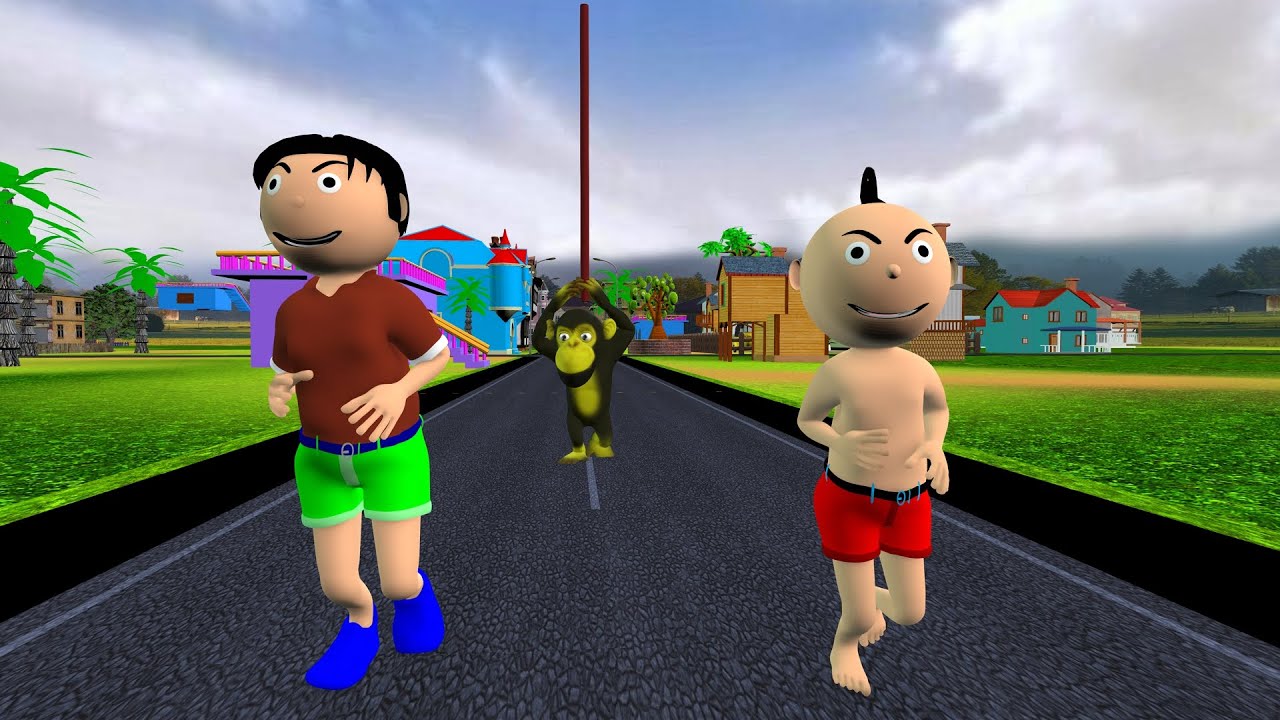 Pintu Sintu Or Bandar | Bandar wala cartoon | comedy video | bandar ...