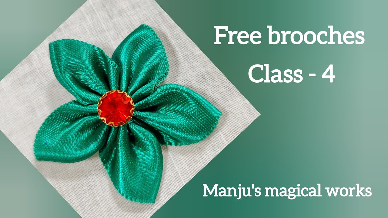 Free Brooches class - 4 | Brooch work | trending design #diy #brooch # ...
